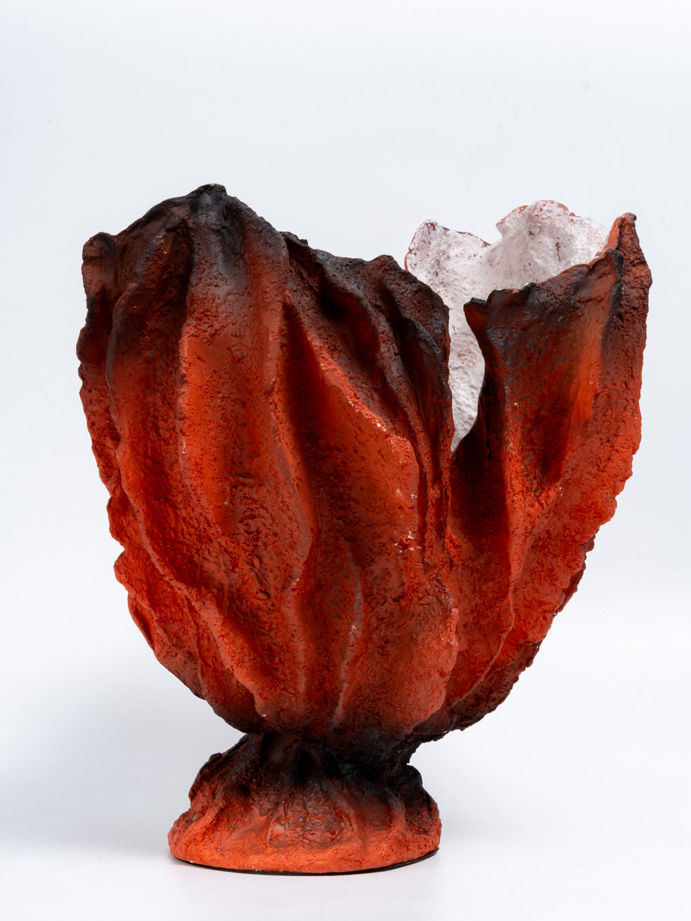 Ember Crest Textured Vase