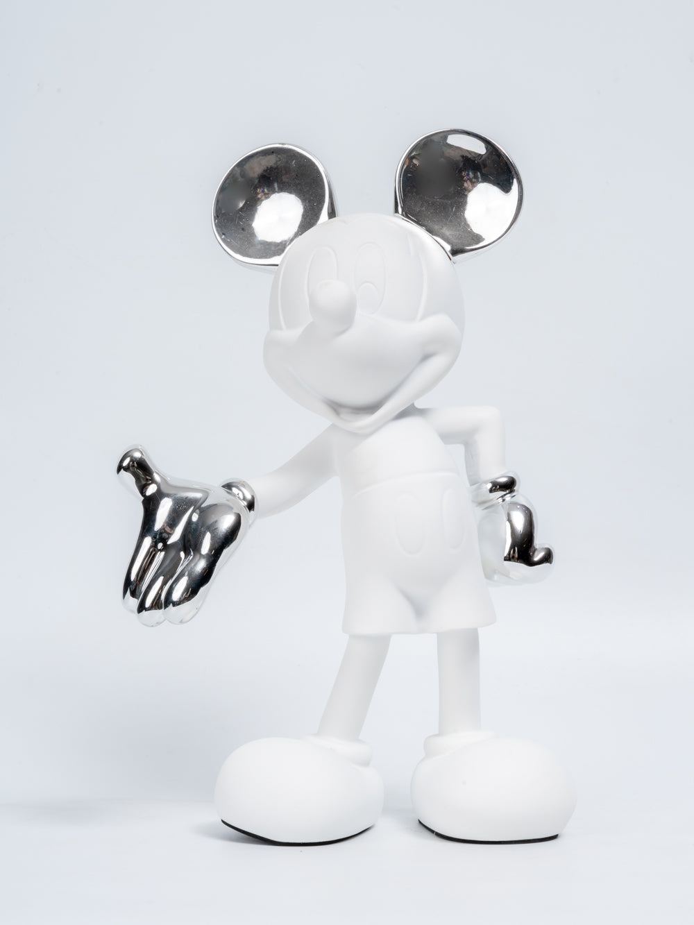 Hello Mickey White & Silver Pop Art Figurine