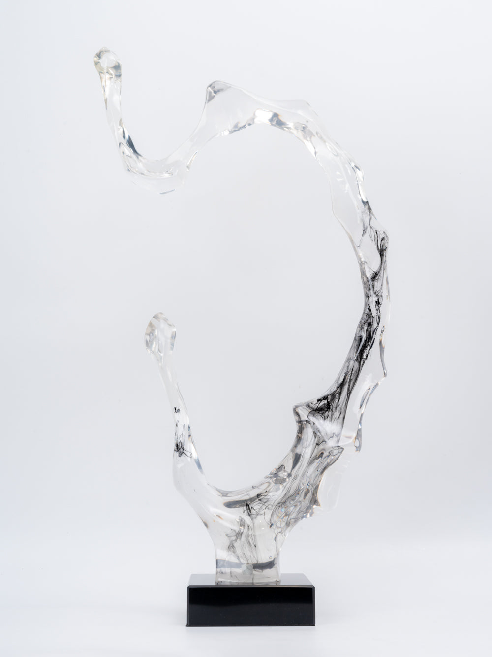 Luxe Crystal Wave Abstract Sculpture