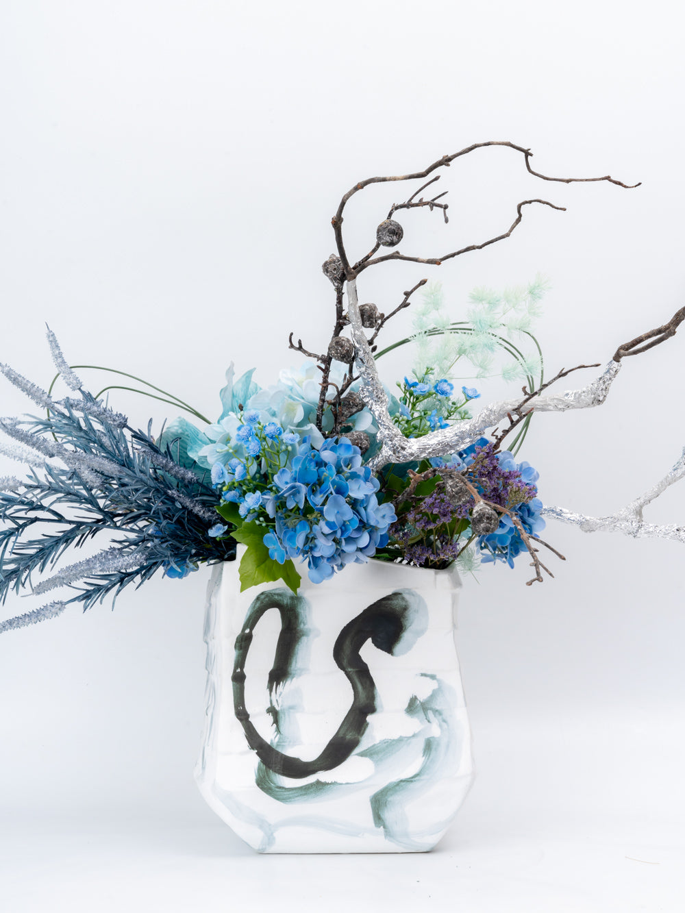 Abstract Brushstroke Relic Vase